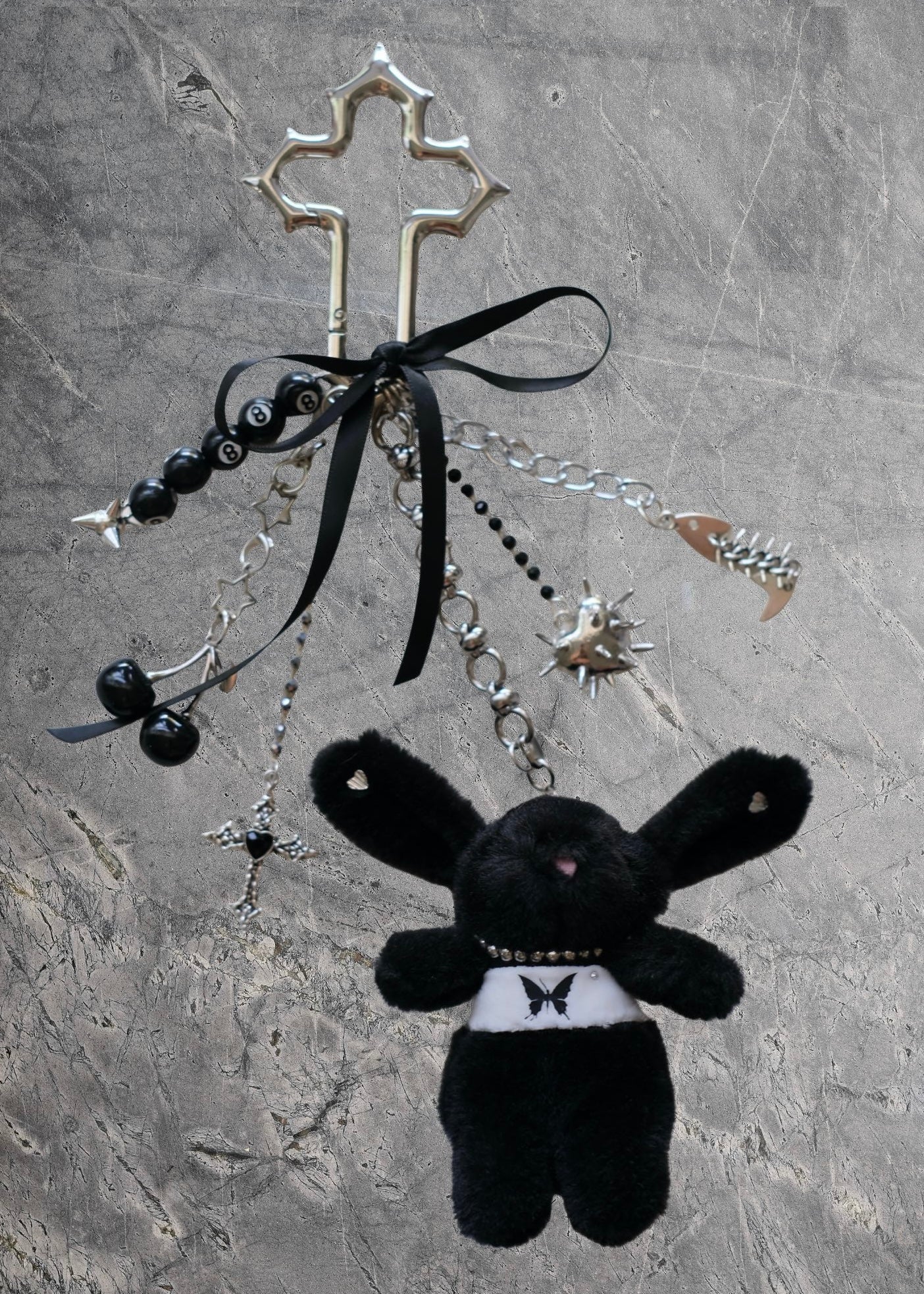 SINNER Bunny Keychain – Euphoric Rave Wear